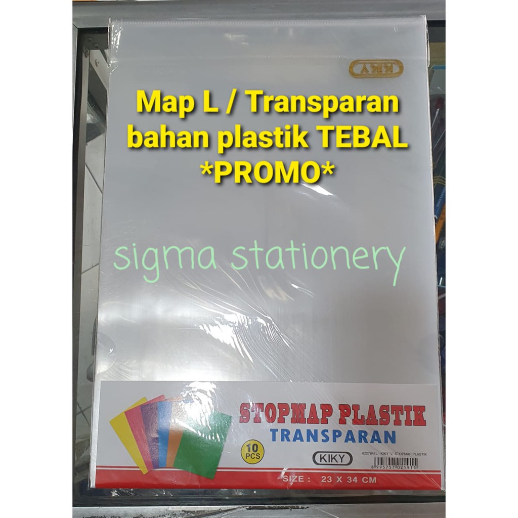 promo Map Plastik SUPER TEBAL - KIKY Transparan| Map L Bening| Clear ...