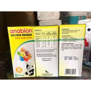 Jual anabion syrup syr sirup suplemen makanan anak vitamin 60ml 60 ml ...