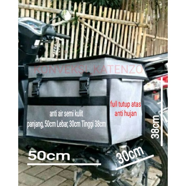 Jual termurah tas obrok motor bahan spon semi kulit ukuran standar ...