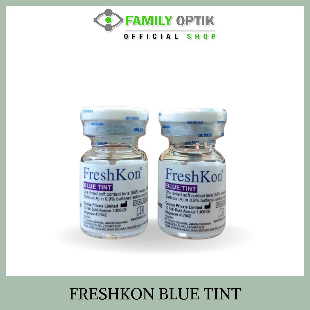 Jual Freshkon Blue Tint Yearly Softlens Bening | Shopee Indonesia