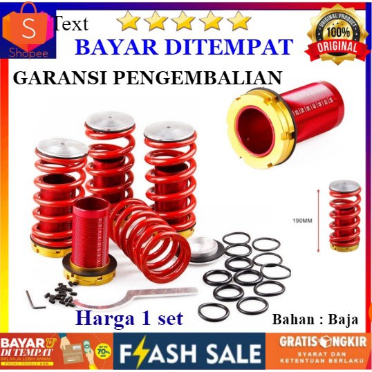 Jual Per Adjustable Coil Over Spring Per Eg Ek Coilover Universal PER ...