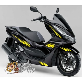 Jual [PROMO] Cutting stiker striping Pcx 150 - PCX 160 Hitam - CSPC14 ...