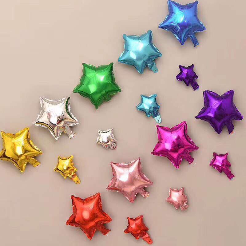 Jual OKB Balon Foil Bintang Star Mini Kecil 5 Inci Inch 12 cm Pesta ...