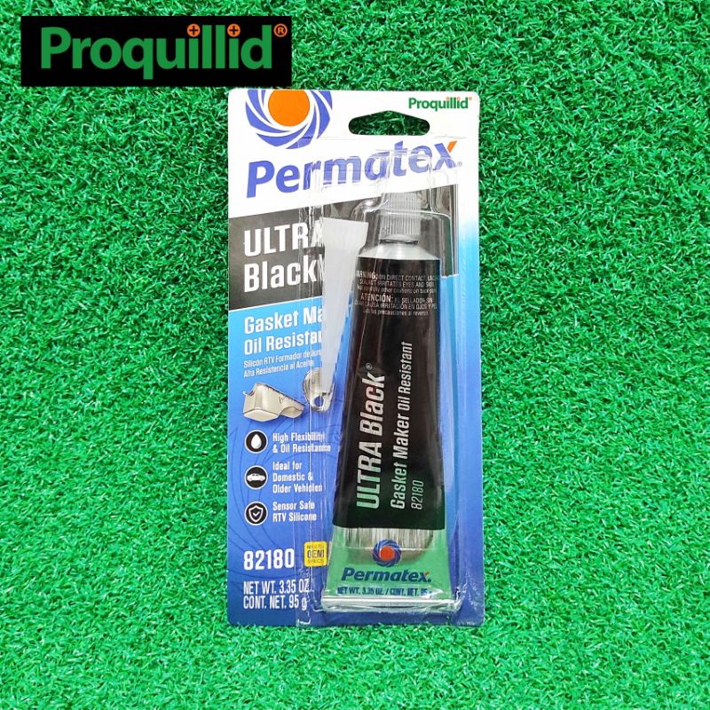 Jual LEM PERMATEX ULTRA BLACK RTV SILICONE MAXIMUM OIL RESISTANCE ...