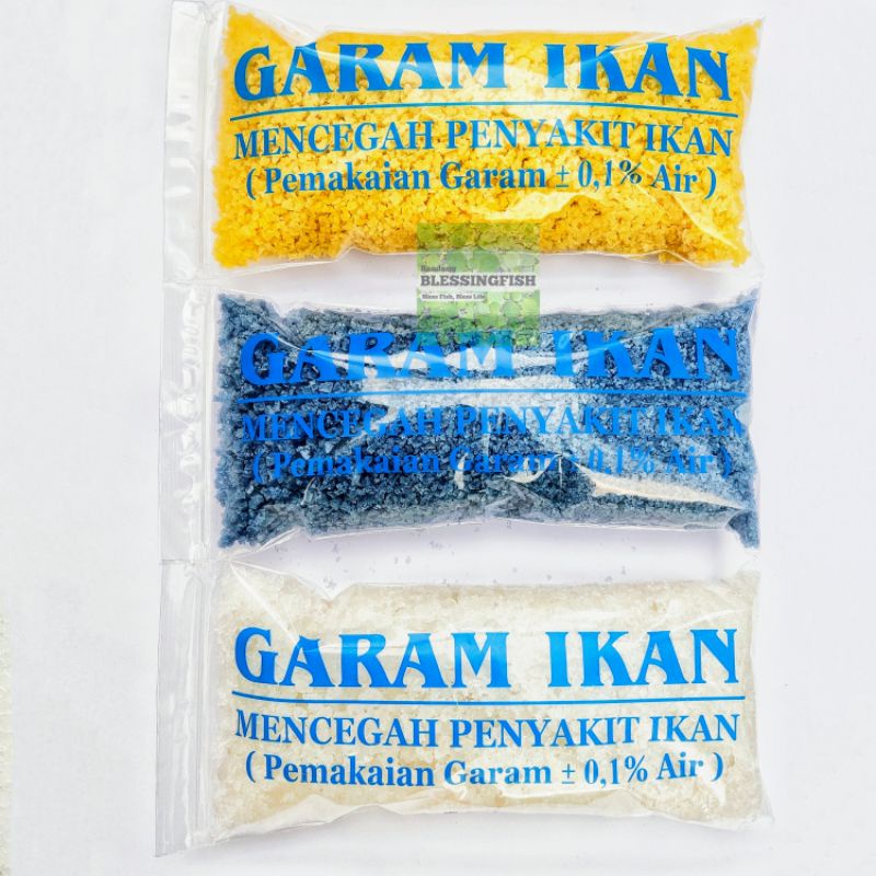 Jual Garam Ikan 500gr Garem Garam Ikan Kuning Garam Biru Ikan 500 gram ...
