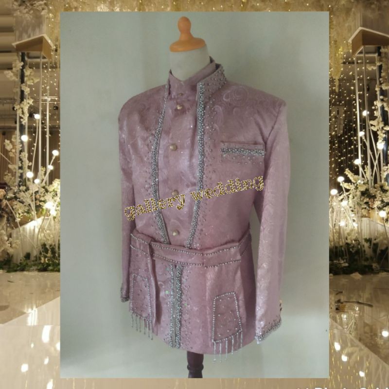 Jual Beskap pengantin sunda jaguar/ beskap basofi muslim | Shopee Indonesia