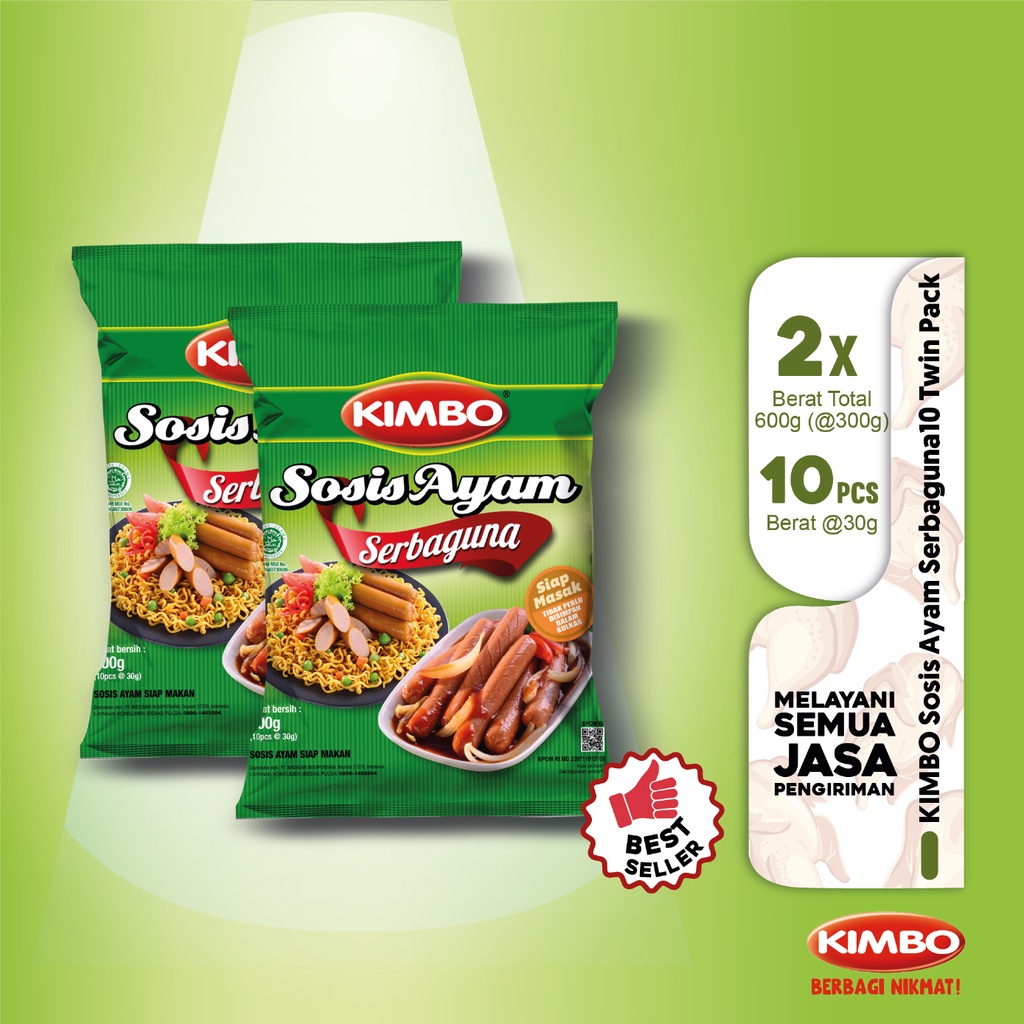 Jual KIMBO Sosis Ayam Serbaguna10 Twin Pack | Shopee Indonesia