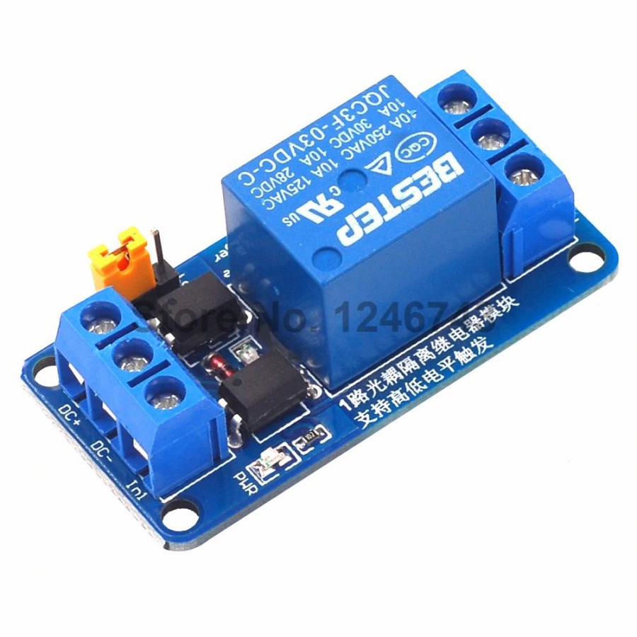 Jual Relay Module 3.3V 3V 1 Channel Dual Input High Low Trigger for ...