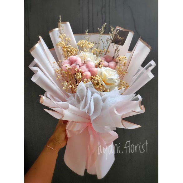 Jual Dried flower | Bunga Kering | Buket bunga Kering | Cotton flower ...