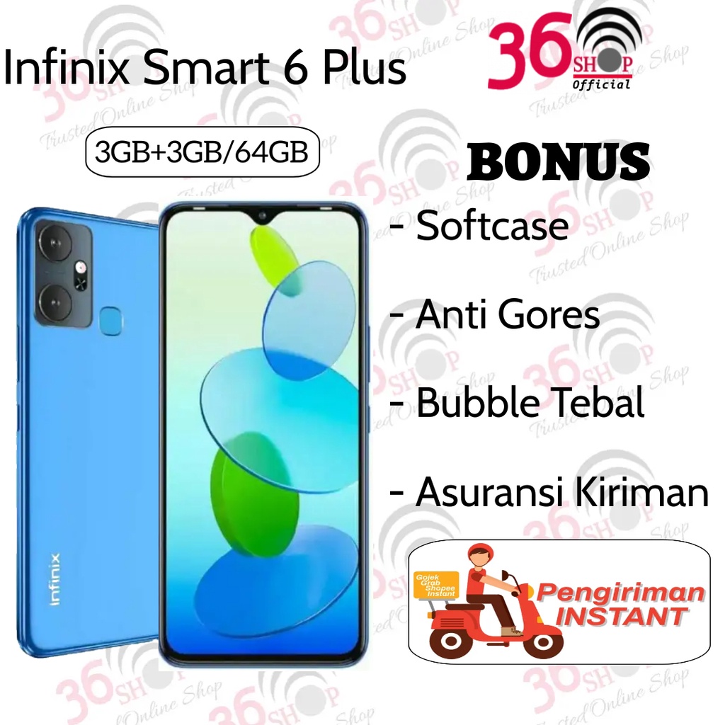 Jual Infinix Smart 6+ 3GB+64GB [Expansi Ram 3GB+3GB=6GB/64GB] Garansi ...