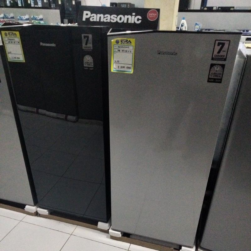 Jual KULKAS PANASONIC 1 PINTU NR AF 191 Silver dan hitam Kapasitas 164 Liter Indonesia|Shopee ...