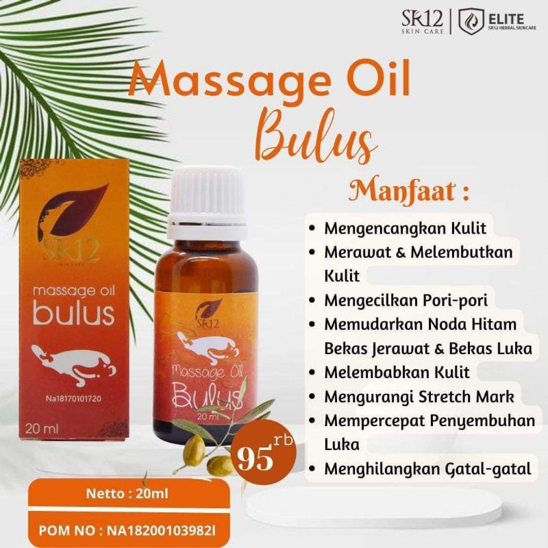 Jual SR12 Minyak Bulus Asli / Minyak Sejuta Manfaat / Wangi Melati ...