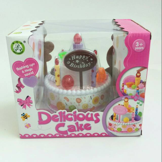 Jual Mainan Kue Ulang Tahun / Happy Birthday Cake (lampu bisa mati ...