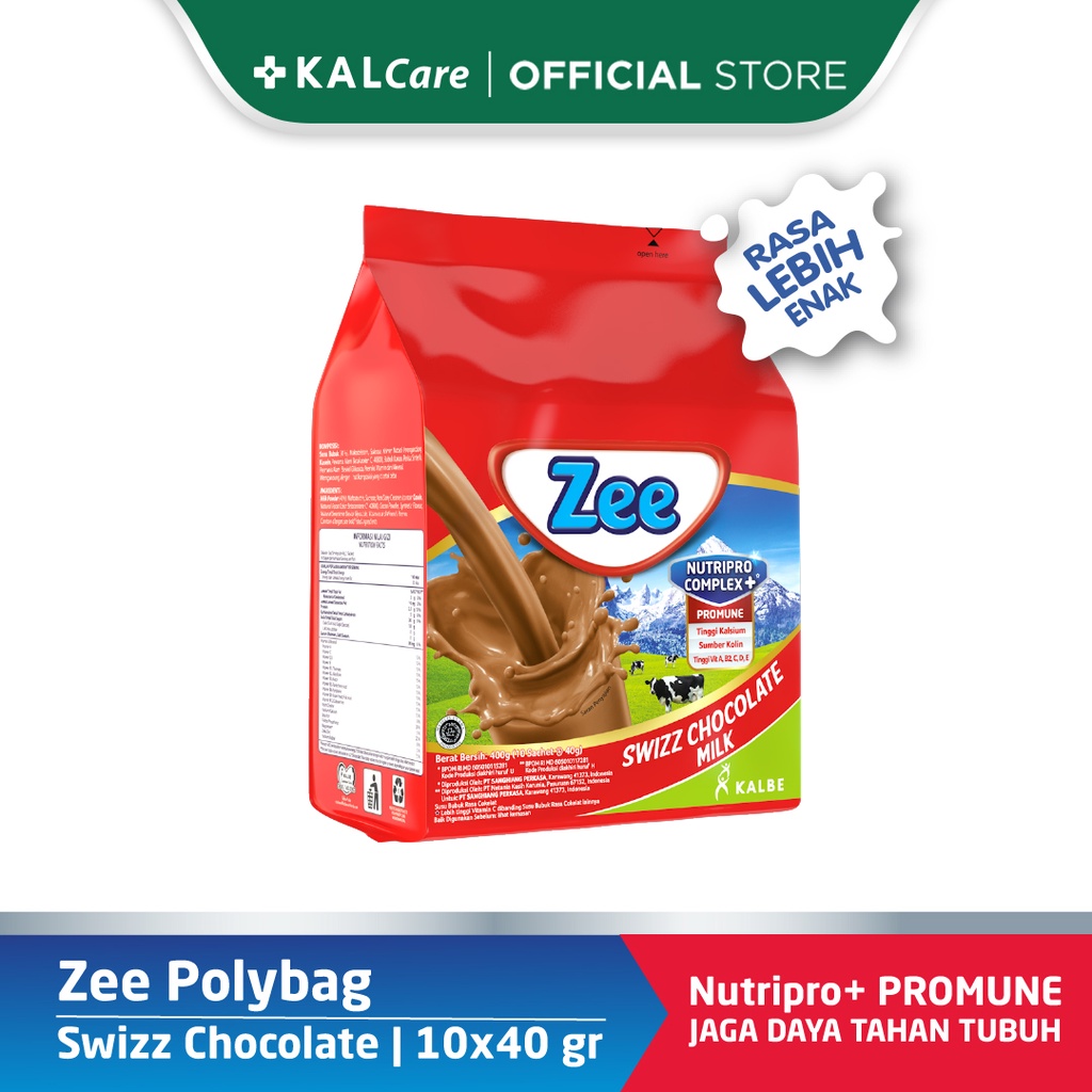 Zee Bag Swizz Chocolate Milk 10x40gr | Shopee Indonesia