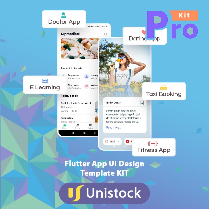 Jual TEMPLATE FLUTTER - APLIKASI PROKIT BEST SELLING FLUTTER UI KIT ...