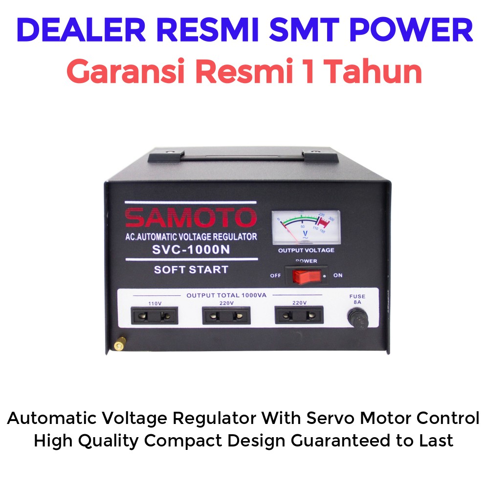 Stabilizer Samoto stabiliser 1000 VA Stavol Listrik SMT Svc Avr 1000N ...