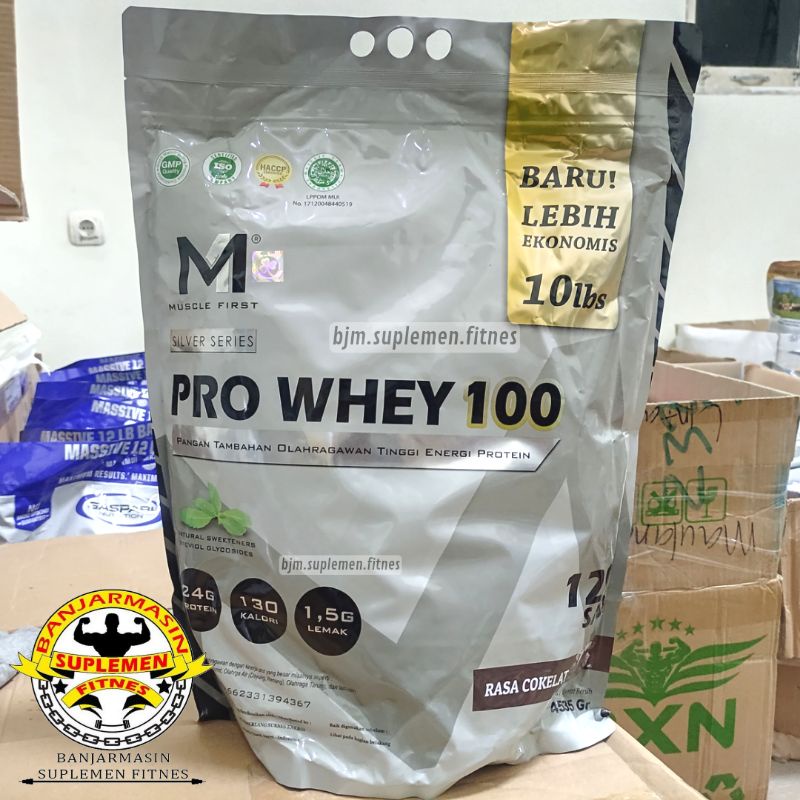 Jual Muscle First Pro Whey 100 10 Lbs - bubuk fit fitness gym lb M1 ...