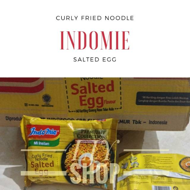 Jual Indomie salted egg / indomie curly fried noodle salted egg ...