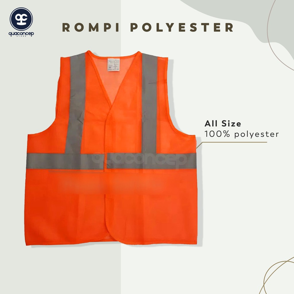 Jual ROMPI POLYESTER GOSAVE KEAMANAN, LAPANGAN, KEBERSIHAN HIJAU NEON ...