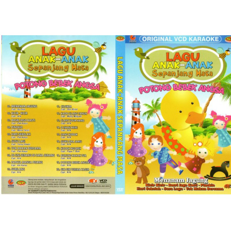 Jual kaset VCD lagu anak2 sepanjang masa potong bebek angsa Indonesia|Shopee Indonesia