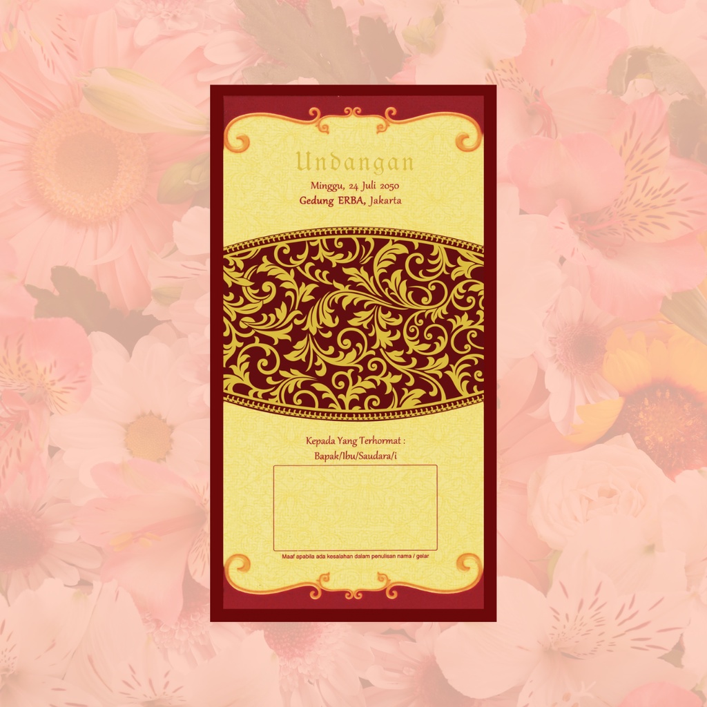 Jual Blangko Undangan Kosong Pernikahan Erba BLANKO UNDANGAN MURAH ...