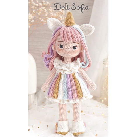 Jual Pattern Boneka Rajut Doli Sofia | Pola Boneka Rajut | Shopee Indonesia