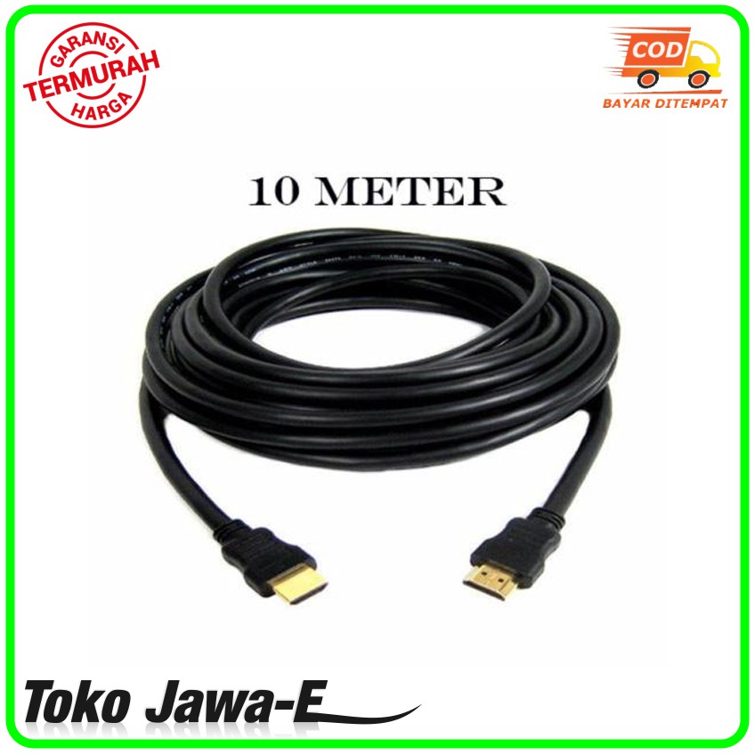 Jual Kabel Hdmi To Hdmi High Speed High Quality Gold 10 Meter | Shopee ...