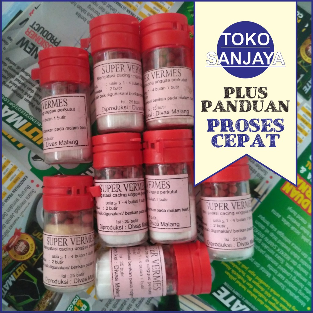 Pil Super Vermes Pil Perkutut Cacingan Obat Cacing Perkutut Terbukti ...