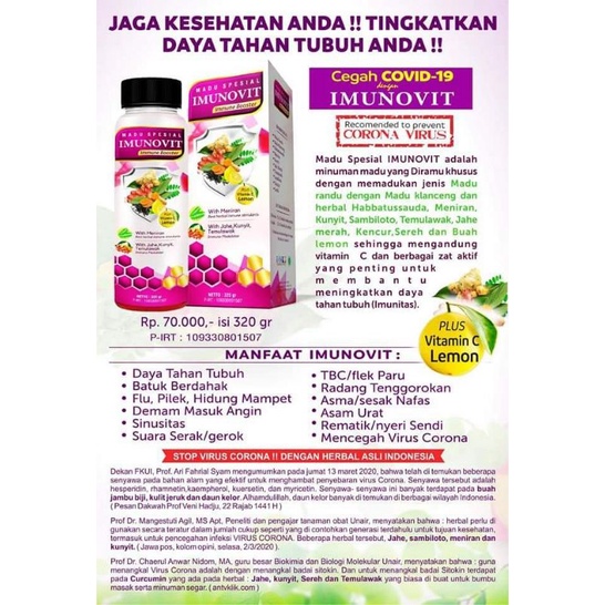 Harga imunovit Terbaru Feb 2025 | BigGo Indonesia