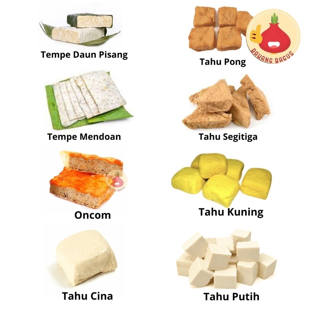 Jual Bawangbagus Tempe Daun/Tahu Cina/Tahu Putih/Tempe Mendoan/Tahu ...