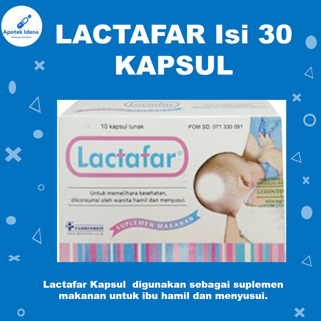 Jual LACTAFAR Isi 30 KAPSUL Suplemen / Vitamin Ibu Hamil Dan Ibu ...