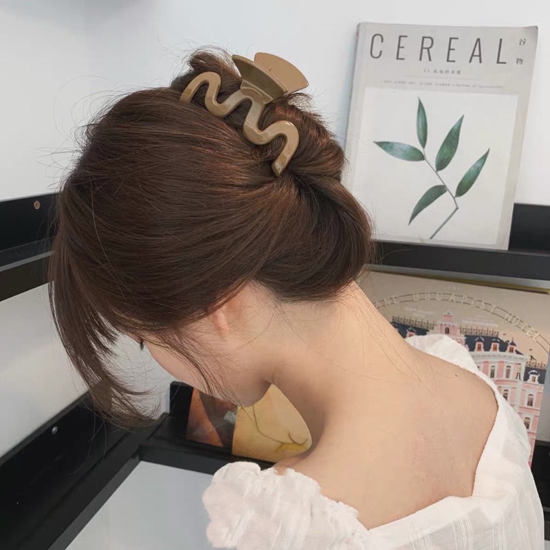 Jual Town Shell CURLY Cute Korean Hair Claw / Jepit Jepitan Rambut Ala ...