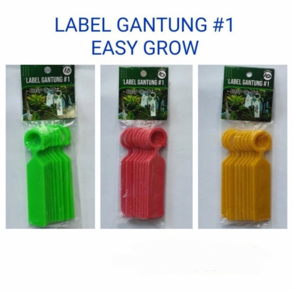 Jual LABEL TANAMAN GANTUNG #1 EASY GROW Label Nama Tanaman Label Tanaman Waterproof Label Nama ...