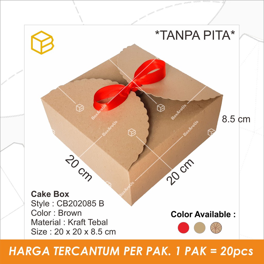 Jual Cake Box Kotak Dus Box Kue Thermo Box Packaging Kotak Kue ...