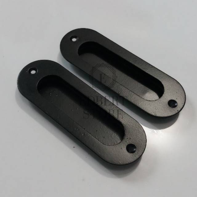 Handle pintu dorong sliding Tanam / Handel kom / Tarikan tanam oval ...