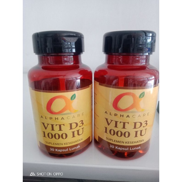 Jual Alphacare Vitamin D3 1000 Isi 30 Shopee Indonesia 4198