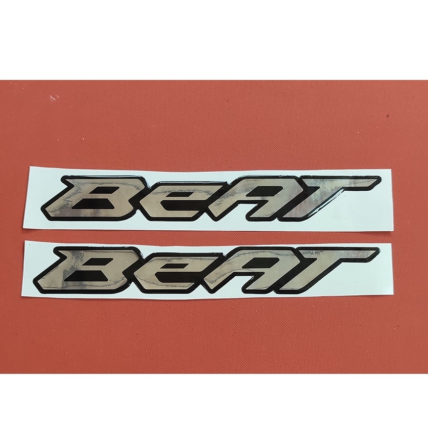 Jual stiker emblem sticker timbul motor logo beat krom satu set ...