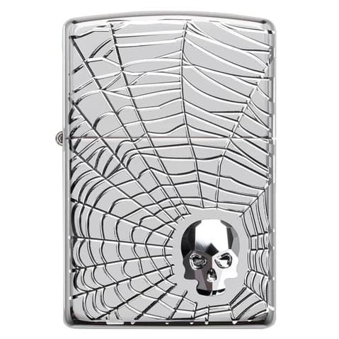 Jual Zippo Spider Web Skull Design | Shopee Indonesia