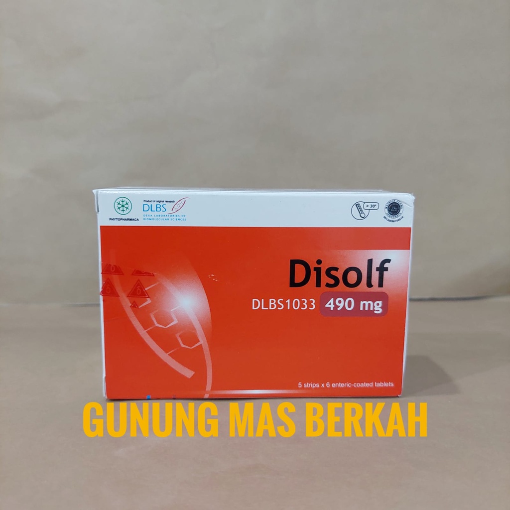 Jual DISOLF Di Solf Disolf 490mg Tablet - Melancarkan Sirkulasi Darah ...