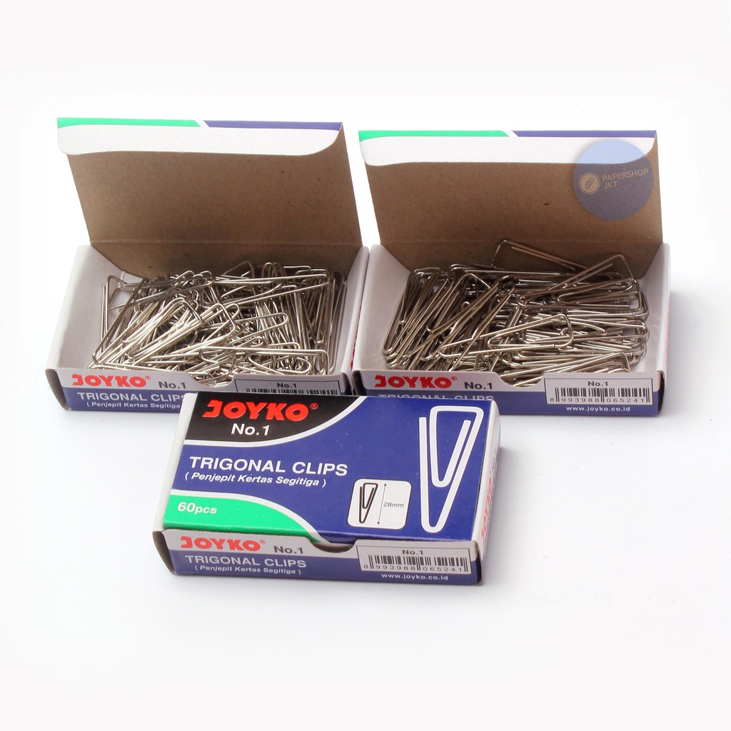 [ ECER ] Joyko Trigonal Paper Clip No.1 Klip Kertas | Shopee Indonesia