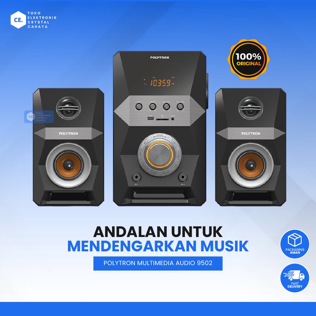 Jual Speaker Multimedia Audio Polytron PMA 9522 Pengeras Suara Extra ...