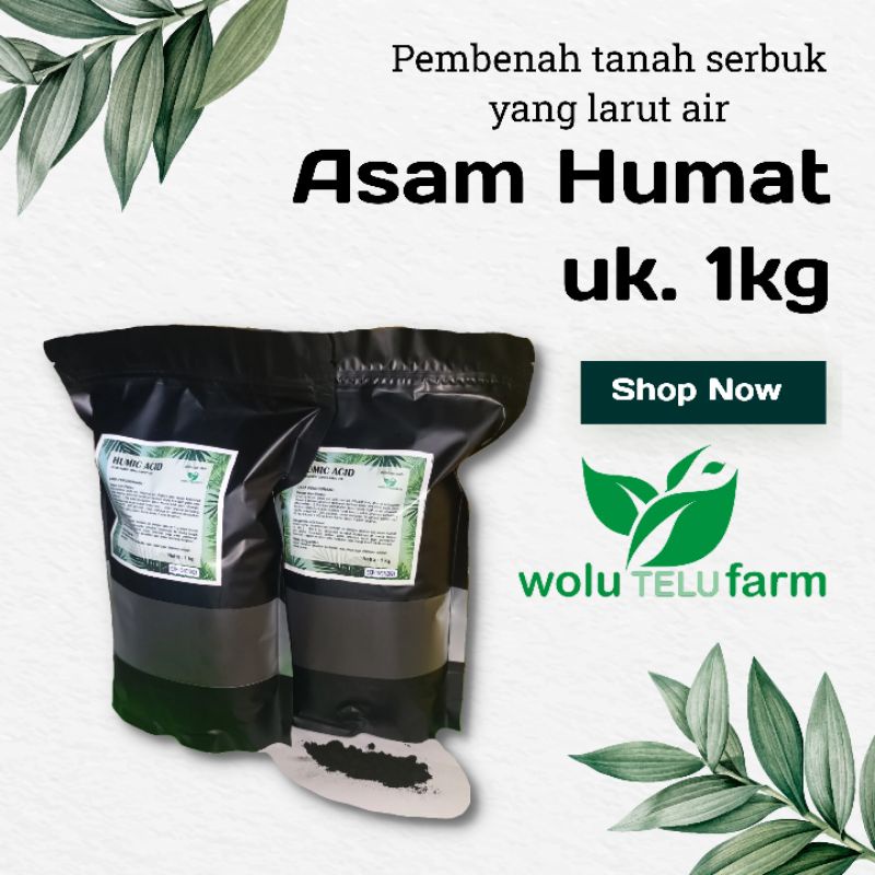 Jual Asam humat pembenah tanah alami berbentuk serbuk yg larut air 1kg Indonesia|Shopee Indonesia
