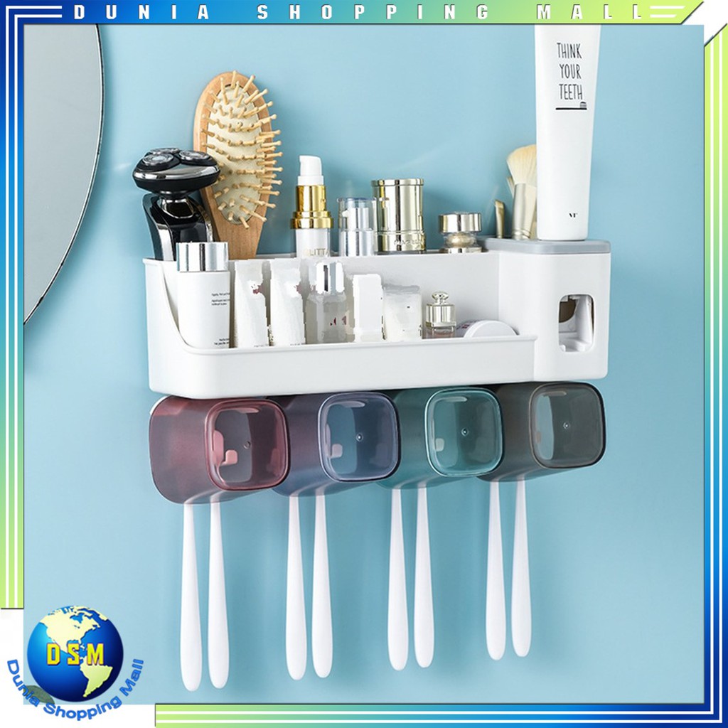 DSM RAK ALAT MANDI ANTI DEBU TEMPAT PENYIMPANAN SIKAT GIGI SKINCARE ...