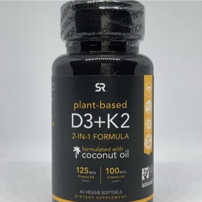 Jual Plant Based Vitamin D3 K2 Vitamin Soft Gell 5000iu Shopee Indonesia 1559