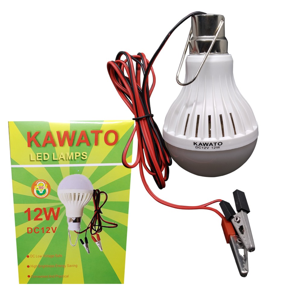 Jual Bohlam LED Kawato Lampu AKI DC 12V 12Watt | Shopee Indonesia