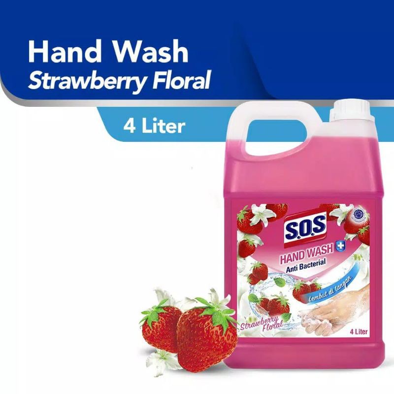 Jual Sabun Cuci Tangan SOS Hand Wash Jerry Can 4 Liter (5,4kg) | Shopee ...