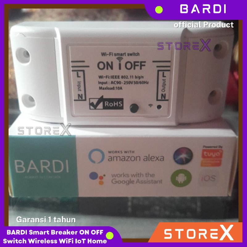 Jual BARDI Smart BREAKER ON OFF Switch Wireless IoT Home Automation ...