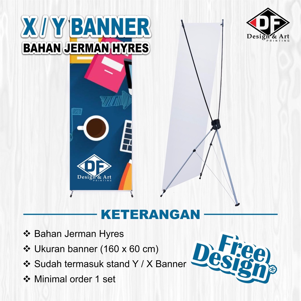 Jual X Banner / Y Banner Full Set Jerman [FREE DESIGN] | Shopee Indonesia
