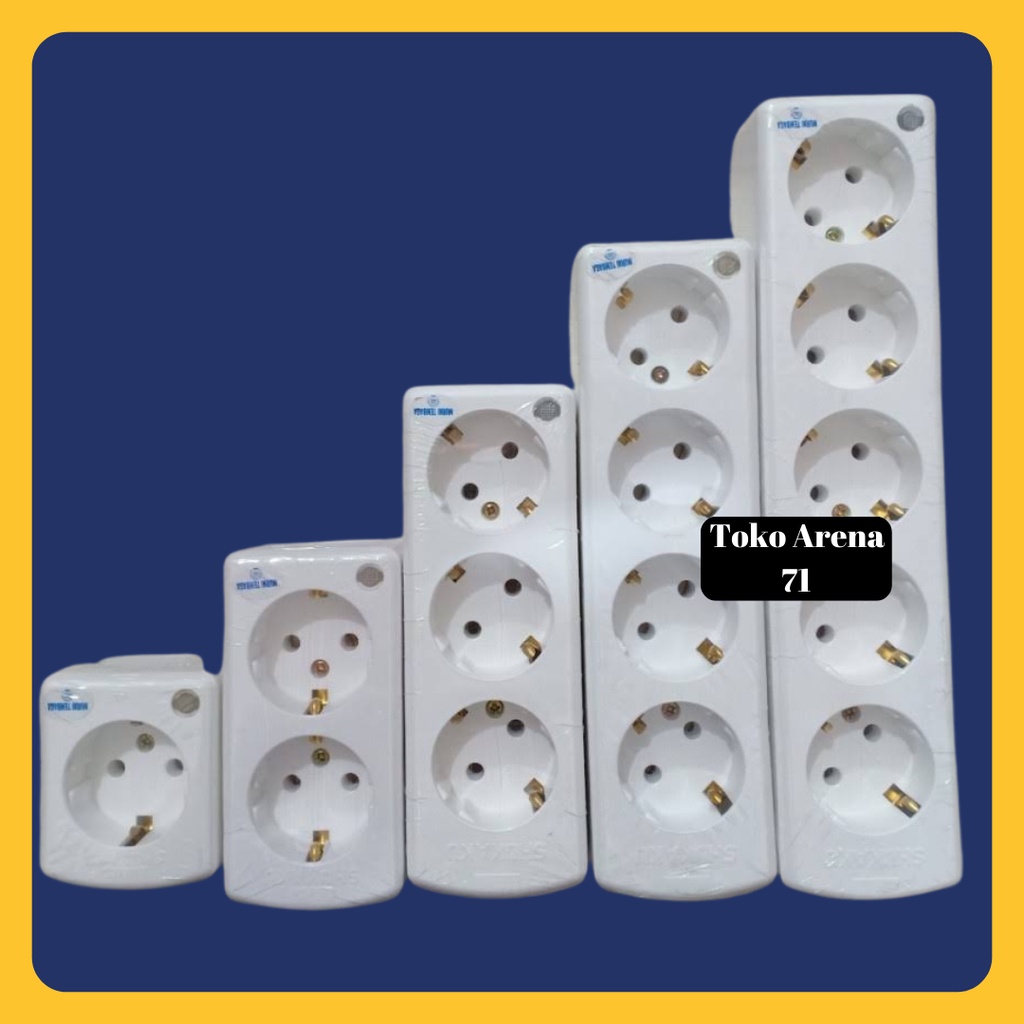 Jual Terminal Colokan + Lampu Arde stop kontak arde shukaku Lubang 1 2 ...