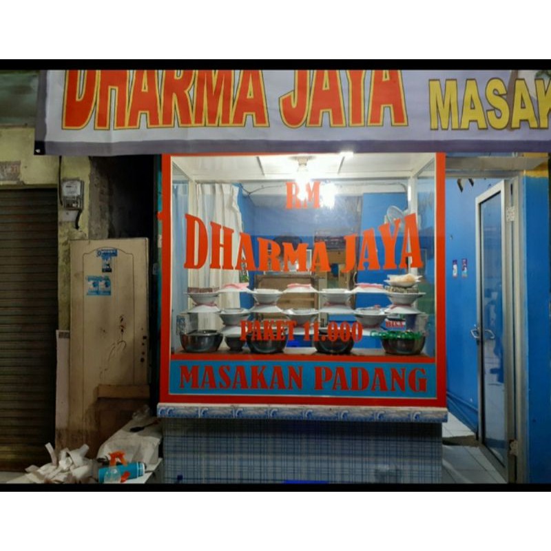 Jual Cutting Sticker Gerobak Stiker Etalase Stiker Kaca | Shopee Indonesia